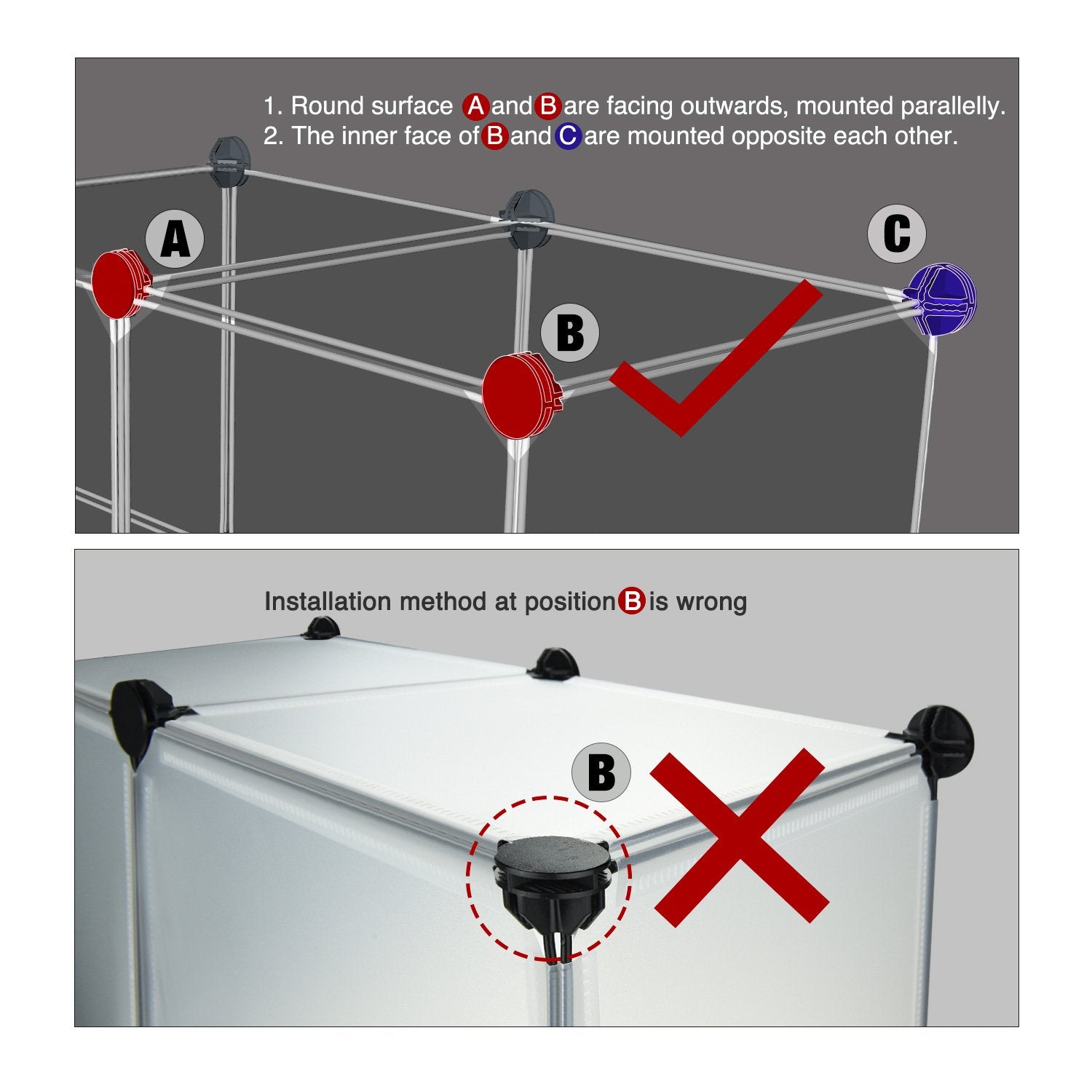 Greenstell Plastic Stackable Cube Storage 30 Portable Closet Cubes Whi